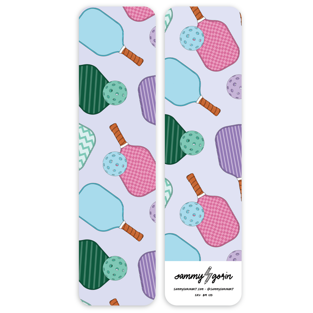 Pickleball Bookmark – Sammy Gorin LLC